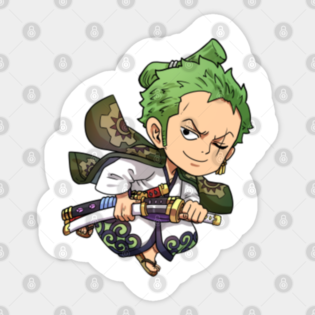 Roronoa Zoro One Piece Wano Country Zoro Sticker Teepublic
